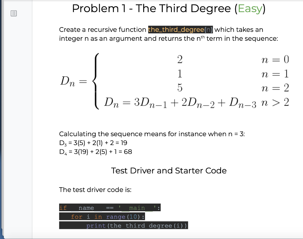 Solved This is a python homework problem that I need help | Chegg.com
