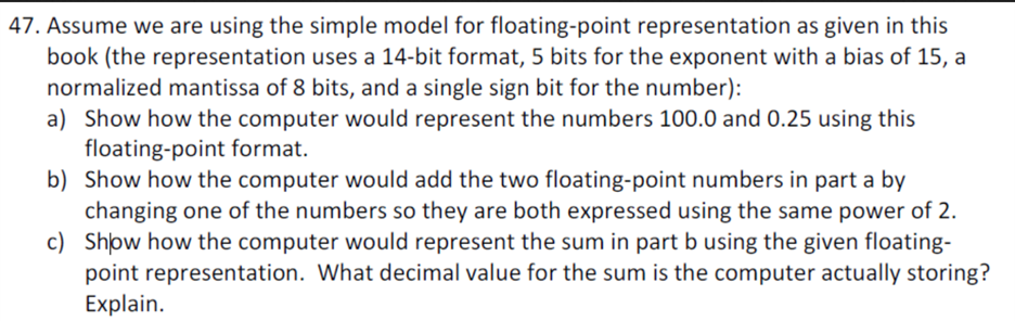 Solved 47. Assume we are using the simple model for | Chegg.com