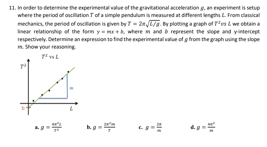 Solved 11. In order to determine the experimental value of | Chegg.com