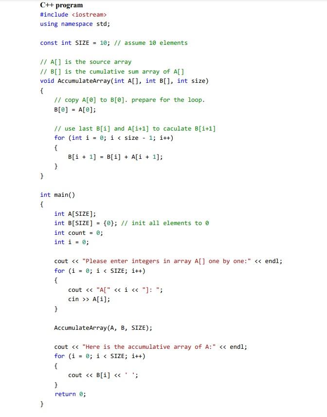 Convert C++ code to MIPS code, (AccumulateArray) Part | Chegg.com Convert C++ code to MIPS code, (AccumulateArray) Part | Chegg.com