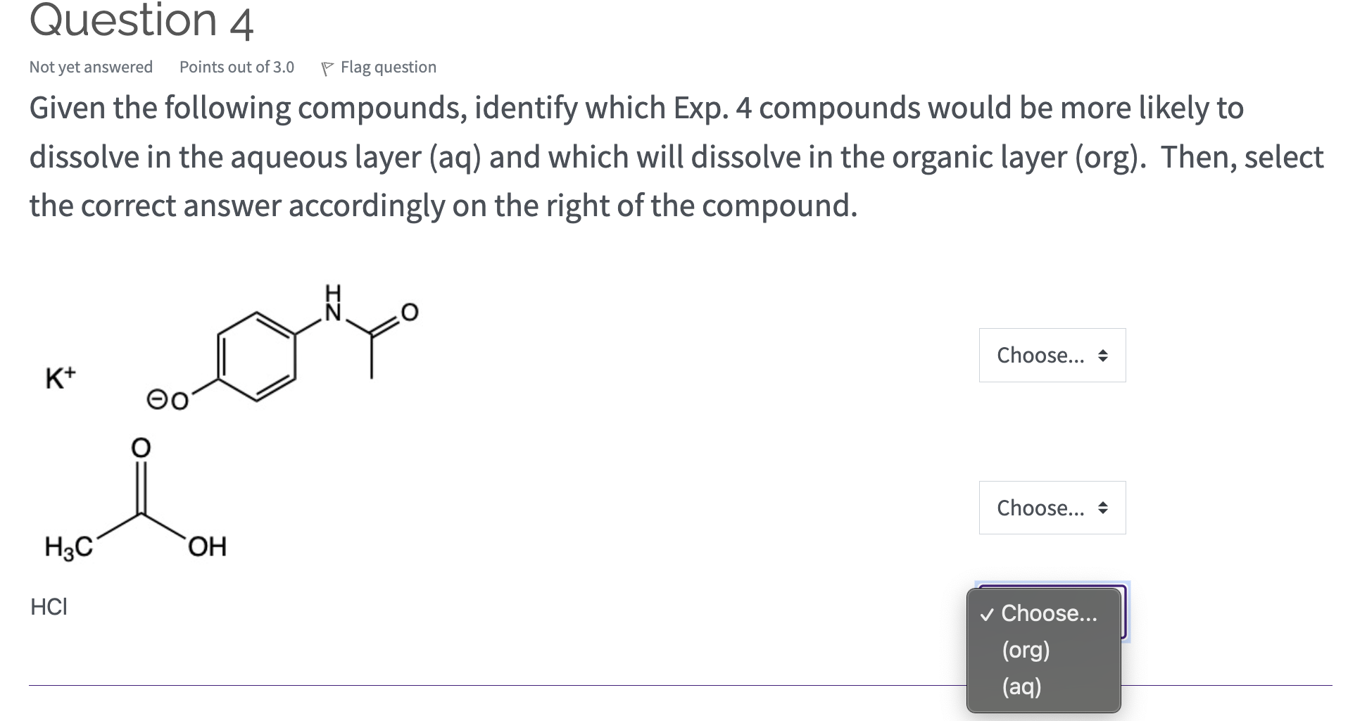 Solved Determine the correct product for the Exp. 4 | Chegg.com