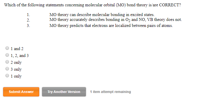 Solved Which of the following statements concerning | Chegg.com