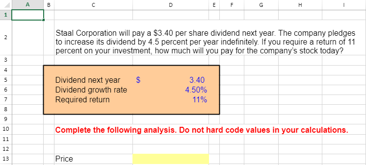 Solved ANSWER MUST BE IN EXCEL FORMAT - EXAMPLE - | Chegg.com