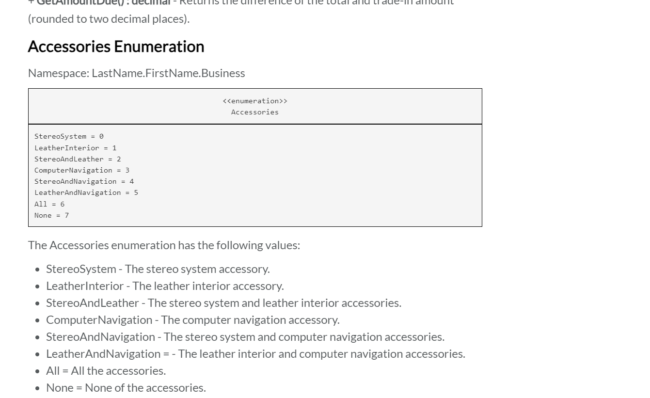 Solved SalesQuote Class Namespace: | Chegg.com