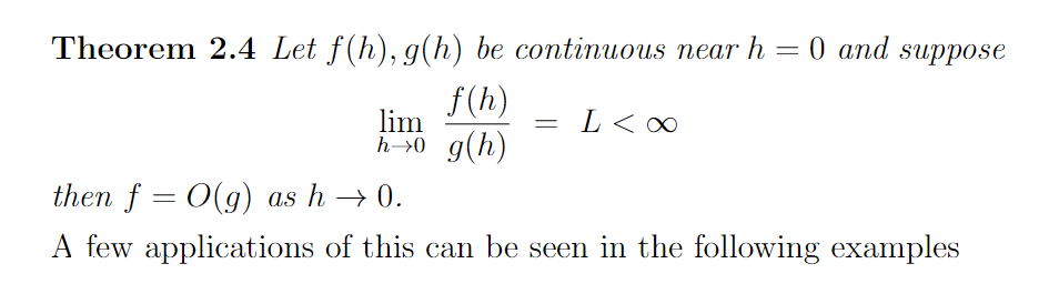 Solved 1. (5pts] (Big O) Use Theorem 2.4 of the notes to | Chegg.com