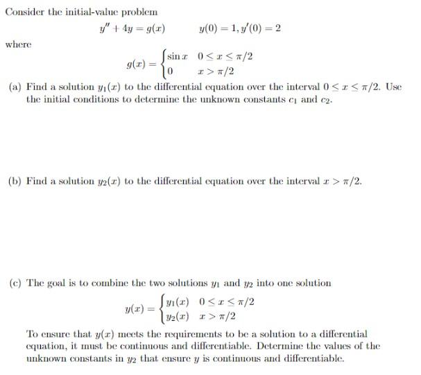 Solved Consider the initial-value problem | Chegg.com