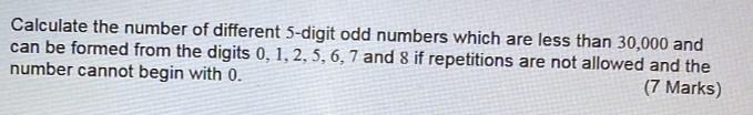 Solved Calculate the number of different 5-digit odd numbers | Chegg.com