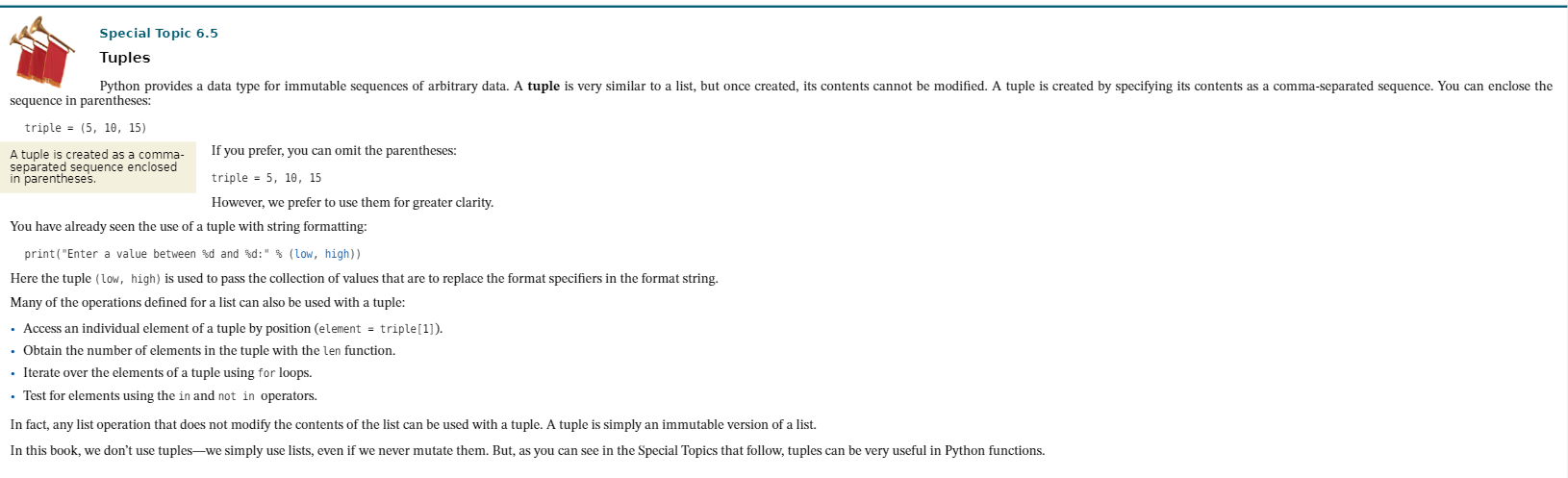 Discussion: Python Lists In Chapter 6, we learn about | Chegg.com
