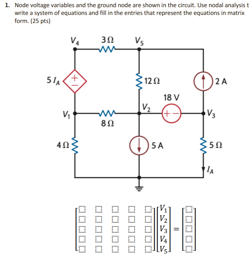 Solved USE SUPERNODES ON BOTH VOLTAGE SOURCES TO SOLVE. Node | Chegg.com