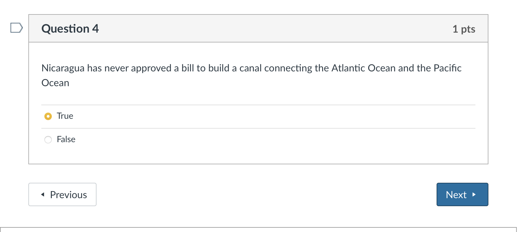 Solved Nicaragua has never approved a bill to build a canal | Chegg.com
