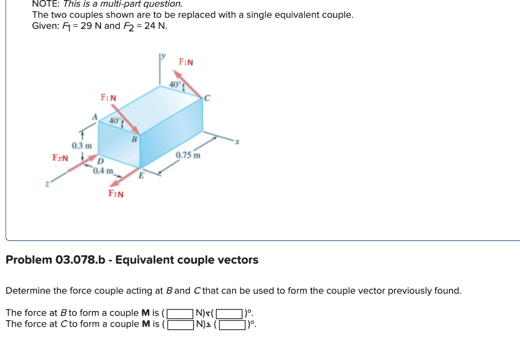 Solved NOTE: This is a multi-part question. The two couples | Chegg.com