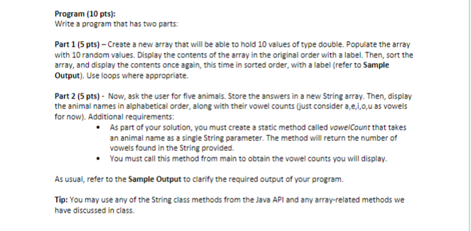Solved In NetBeans, Create a new array that will be able to | Chegg.com