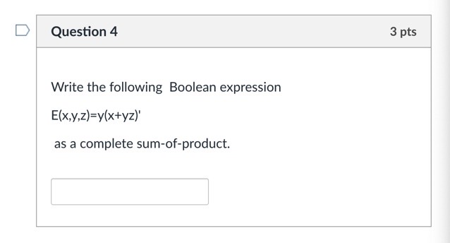 Solved Write the following Boolean expression | Chegg.com