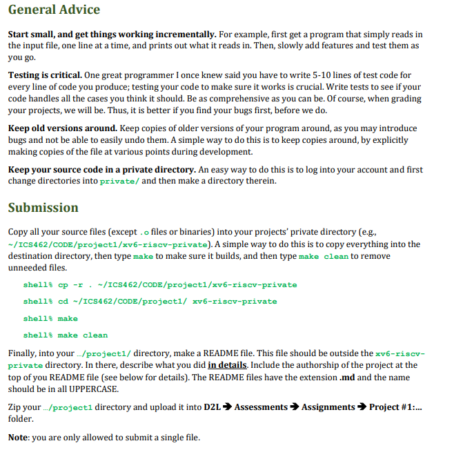Solved Project 1: Introduction to xv6 Overview Kernel Intro: | Chegg.com
