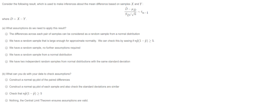 Solved Consider the following result, which is used to make | Chegg.com
