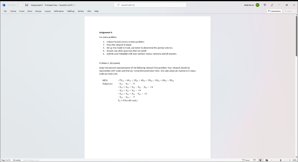 Solved Assignment 4. For enery problem: 1. Holion the | Chegg.com