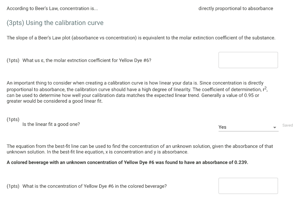 Solved Absorbance Spectra of Food Dyes Find the λmax for | Chegg.com