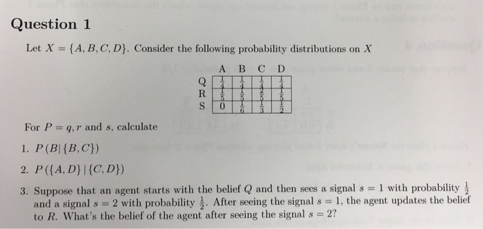 Solved Let X = {A, B, C, D). Consider the following | Chegg.com Solved Let X = {A, B, C, D). Consider the following | Chegg.com