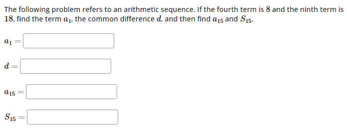 Solved Find the 10 th term and the sum of the first 10 terms | Chegg.com