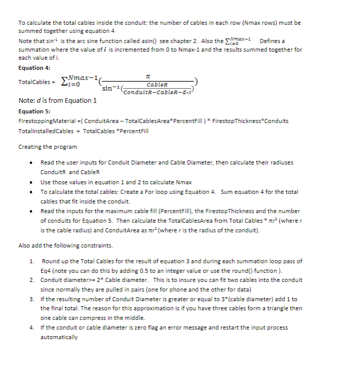 Solved CI5217 Exercise 2.9 Using a for loop to calculate | Chegg.com