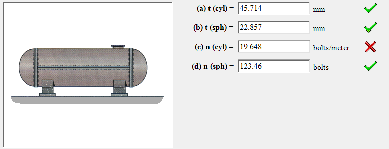 Solved The gas storage tank is fabricated by bolting | Chegg.com