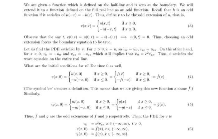 2. We will solve the semi-infinite wave equation with | Chegg.com