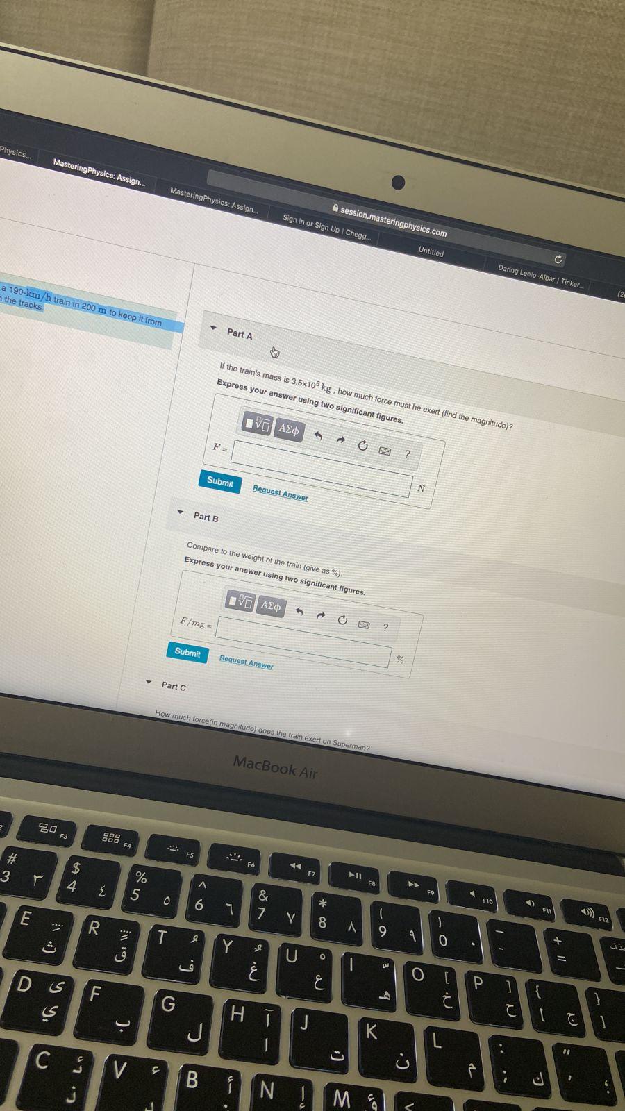 Solved Asession.masteringphysics.com Physics... | Chegg.com