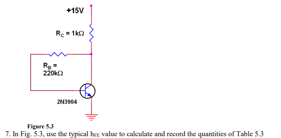 Solved Collector feedback bias. Solve fore Vb, Vc, Ib, | Chegg.com