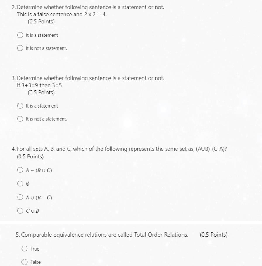 Solved 2 Determine Whether Following Sentence Is A