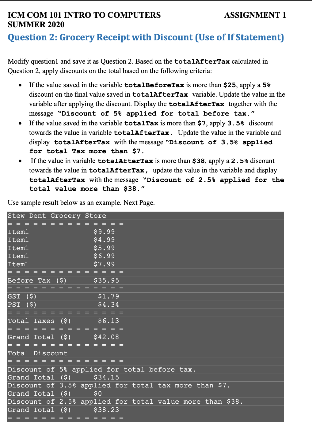 Solved ICM COM 101 INTRO TO COMPUTERS ASSIGNMENT 1 SUMMER | Chegg.com