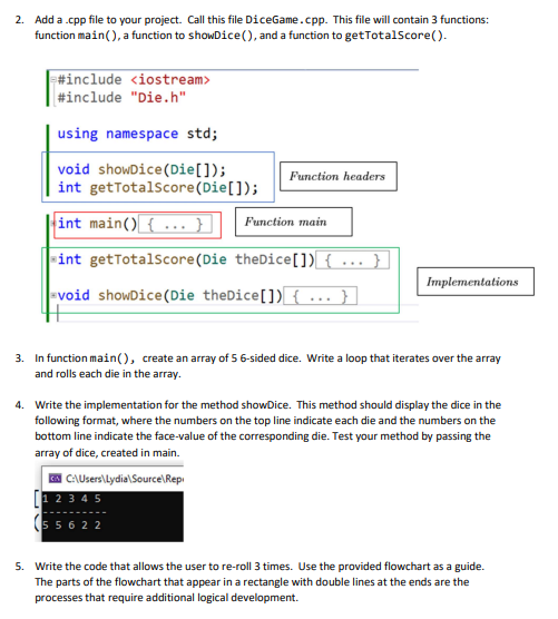 Solved assignment, yo a program imulates a dice game. 1. | Chegg.com