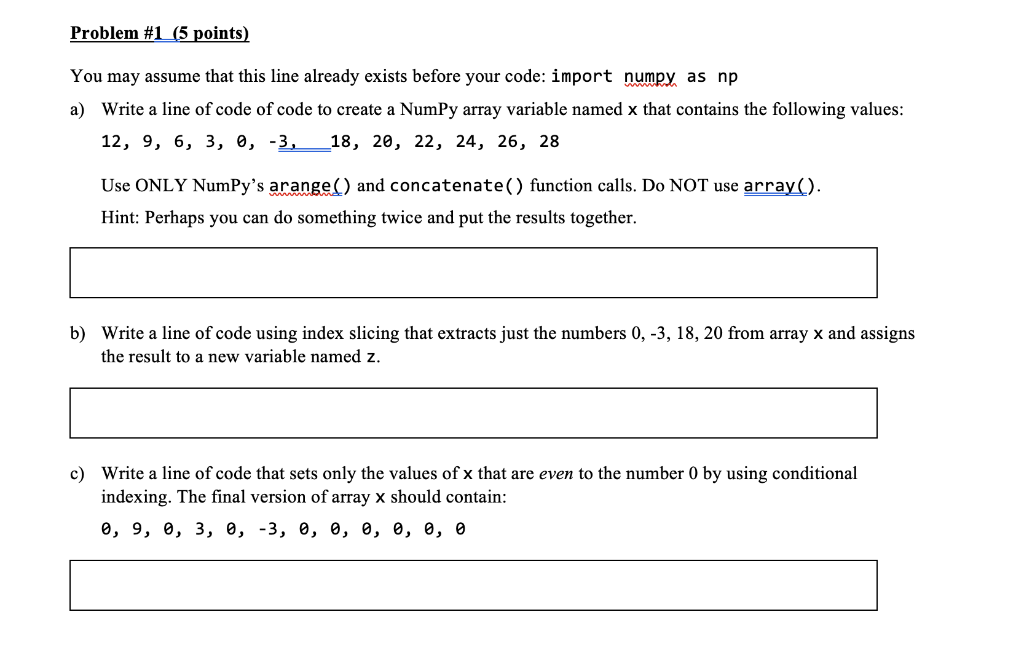 Solved Problem #1 (5 points) You may assume that this line | Chegg.com