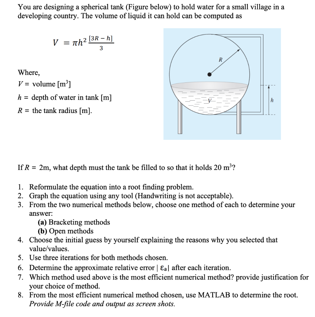 Solved You are designing a spherical tank (Figure below) to | Chegg.com