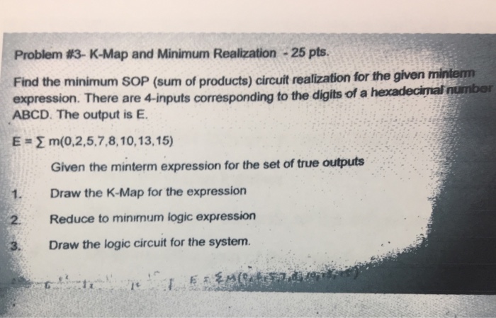 Solved Find the minimum SOP (sum of products) circuit | Chegg.com