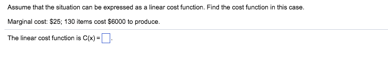 Solved Assume That The Situation Can Be Expressed As A