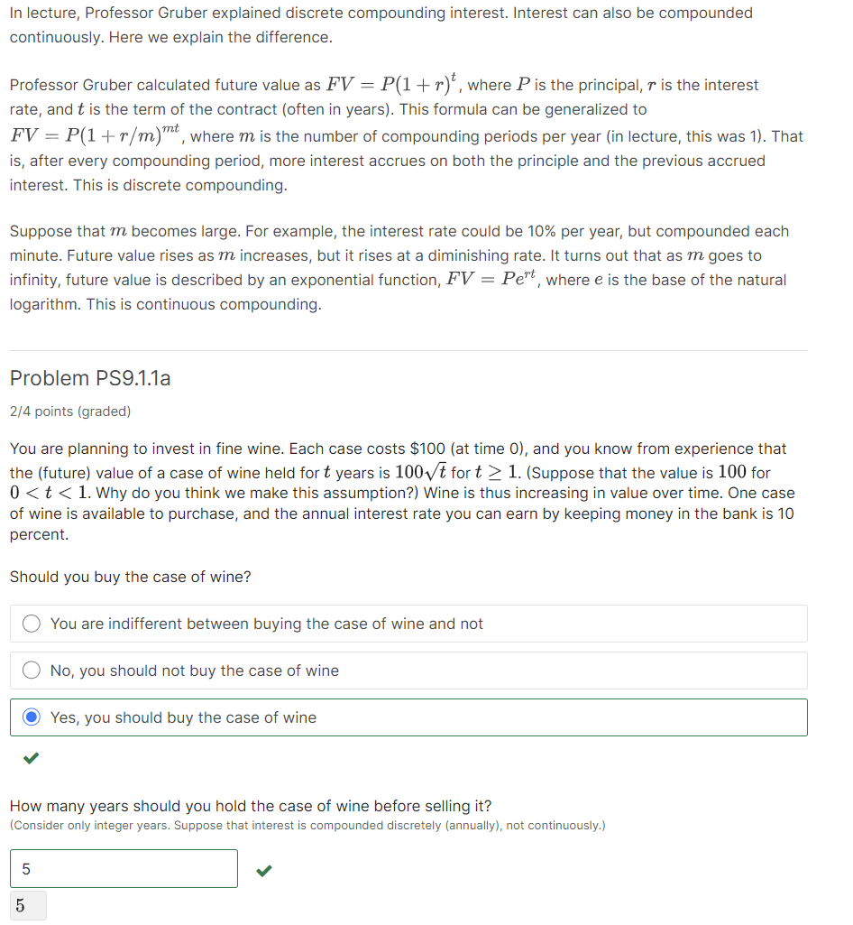 Solved In lecture, Professor Gruber explained discrete | Chegg.com