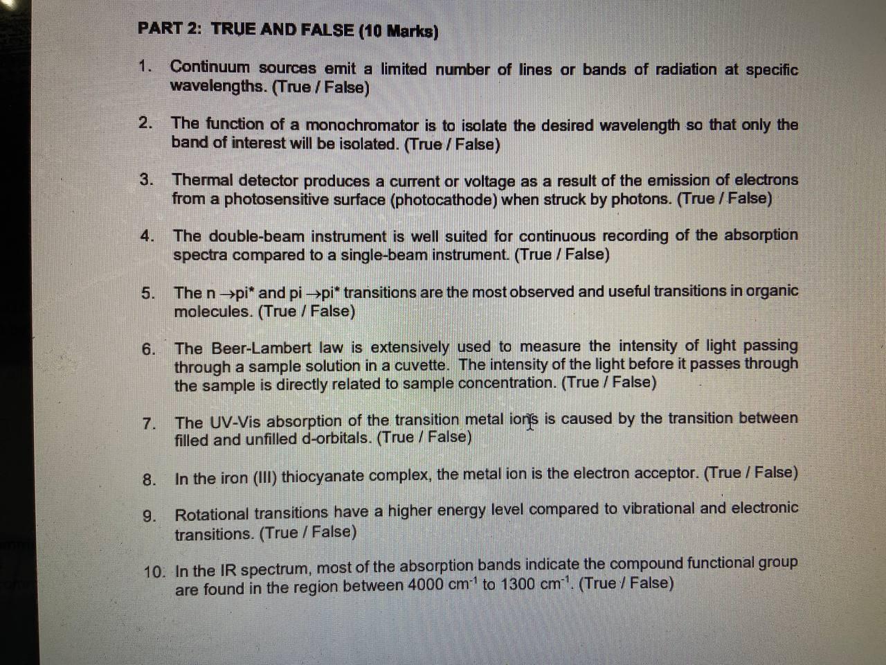 Solved 1. Continuum sources emit a limited number of lines | Chegg.com