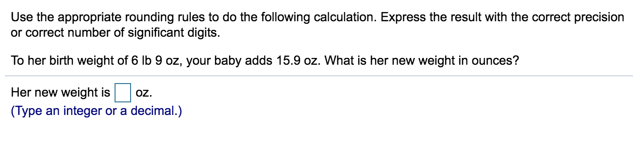Solved Use the appropriate rounding rules to do the | Chegg.com
