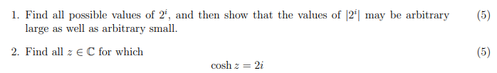 Solved (5) 1. Find all possible values of 2', and then show | Chegg.com