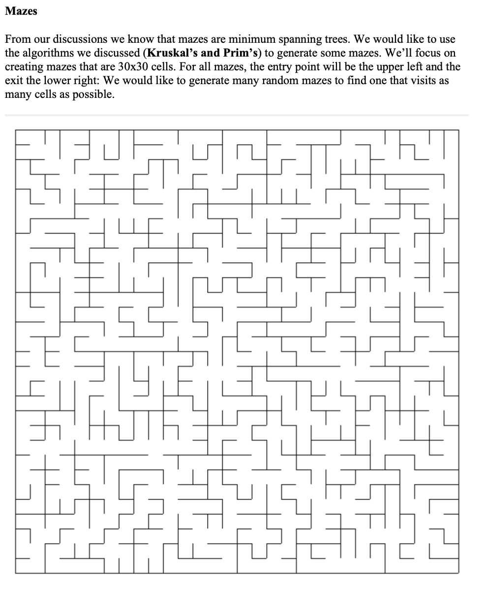 Mazes From our discussions we know that mazes are | Chegg.com