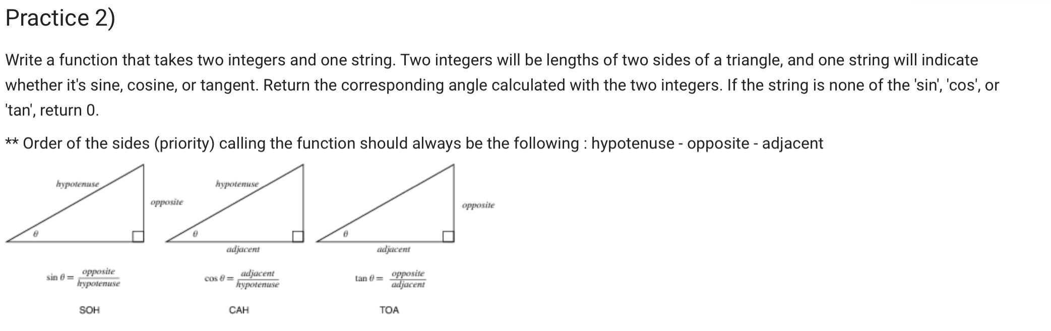 Solved Practice 2) Write a function that takes two integers | Chegg.com Solved Practice 2) Write a function that takes two integers | Chegg.com
