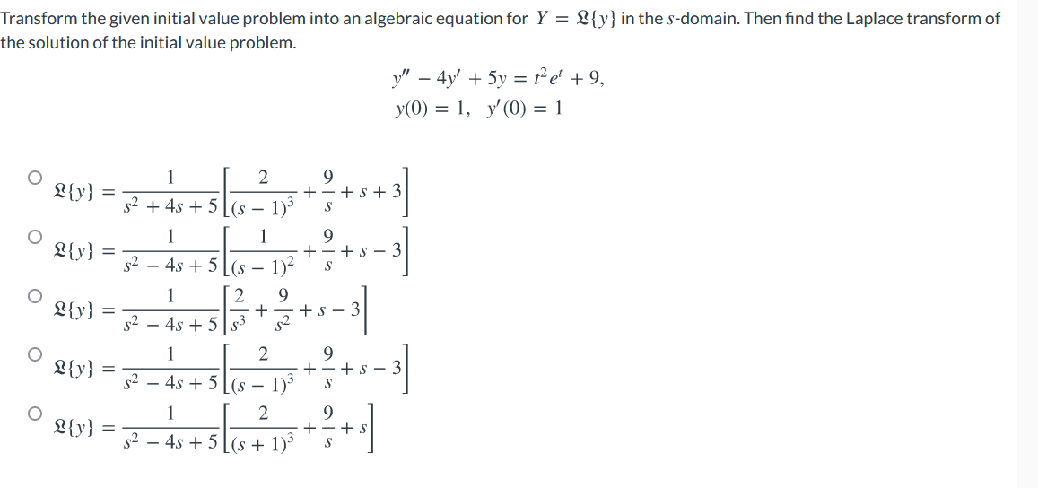 Solved Transform the given initial value problem into an | Chegg.com