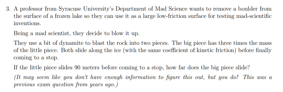 Solved 3. A professor from Syracuse University's Department | Chegg.com