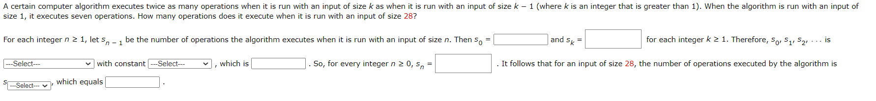 Solved A Certain Computer Algorithm Executes Twice As Many
