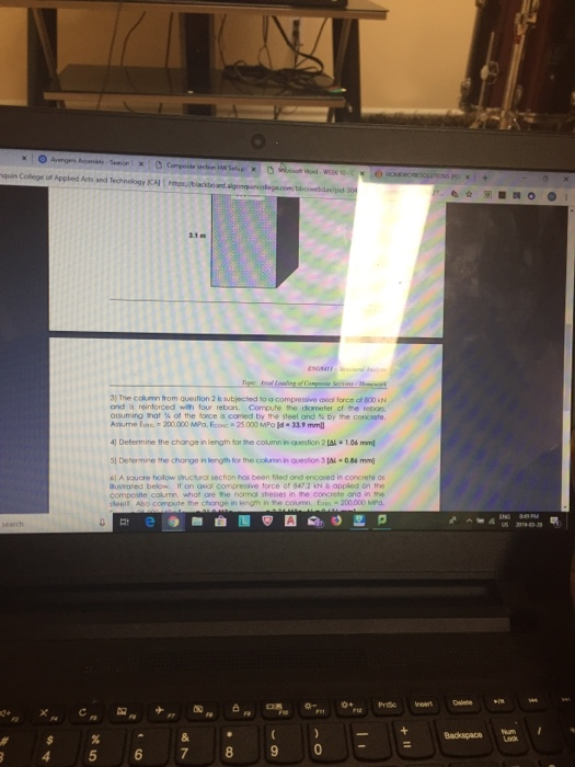 Solved quin College of Appled Arts and Technology KCA) 3.1 m | Chegg.com