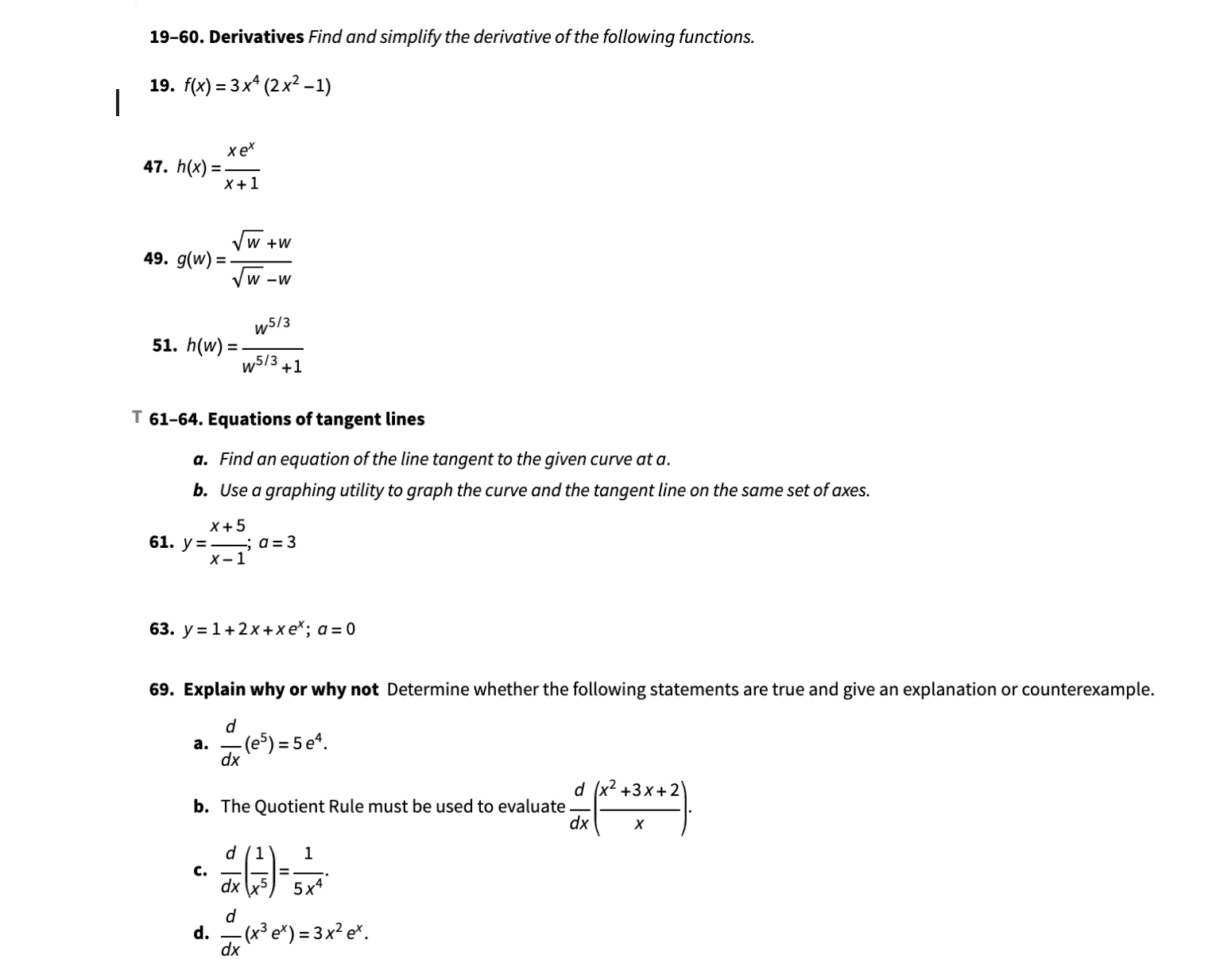 Solved 19-60. Derivatives Find and simplify the derivative | Chegg.com