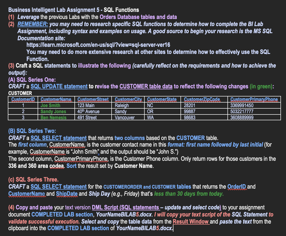 Solved DDL Script (without Identity attribute to | Chegg.com