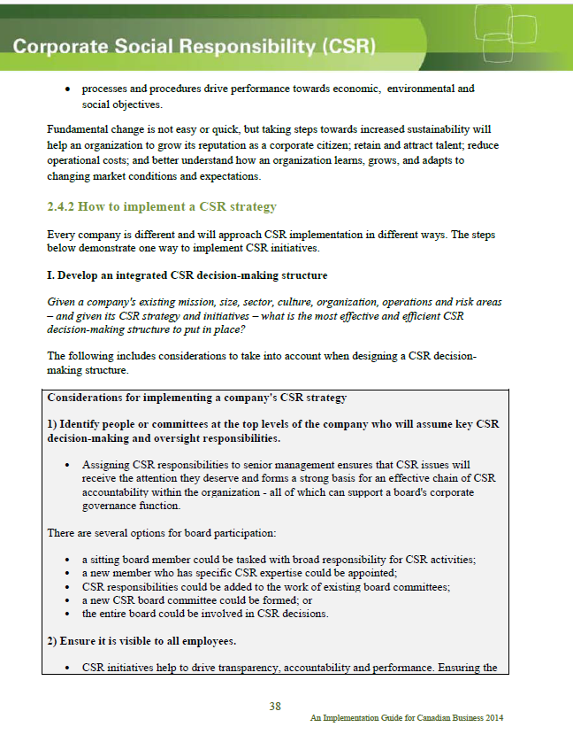 Solved Assignment Read the CSR Implementation Guide and | Chegg.com