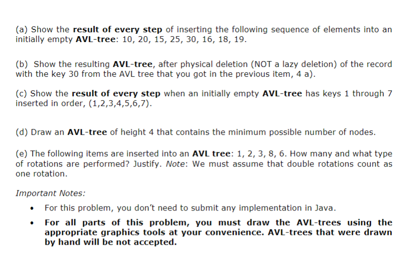 Solved (a) Show the result of every step of inserting the | Chegg.com