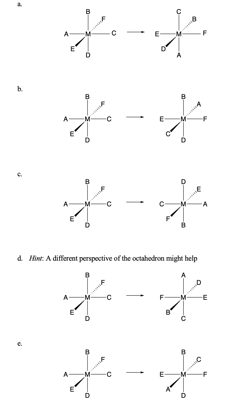 Solved Identify and draw the symmetry operation that | Chegg.com